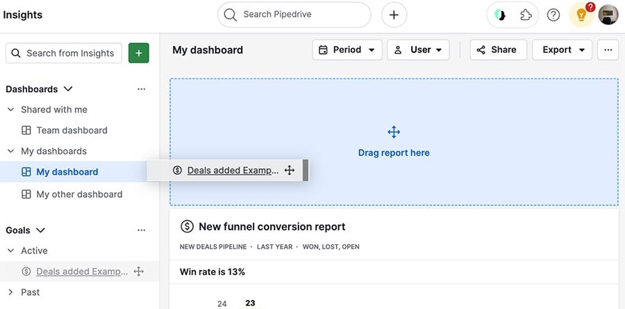 Insights: goals - Knowledge Base | Pipedrive